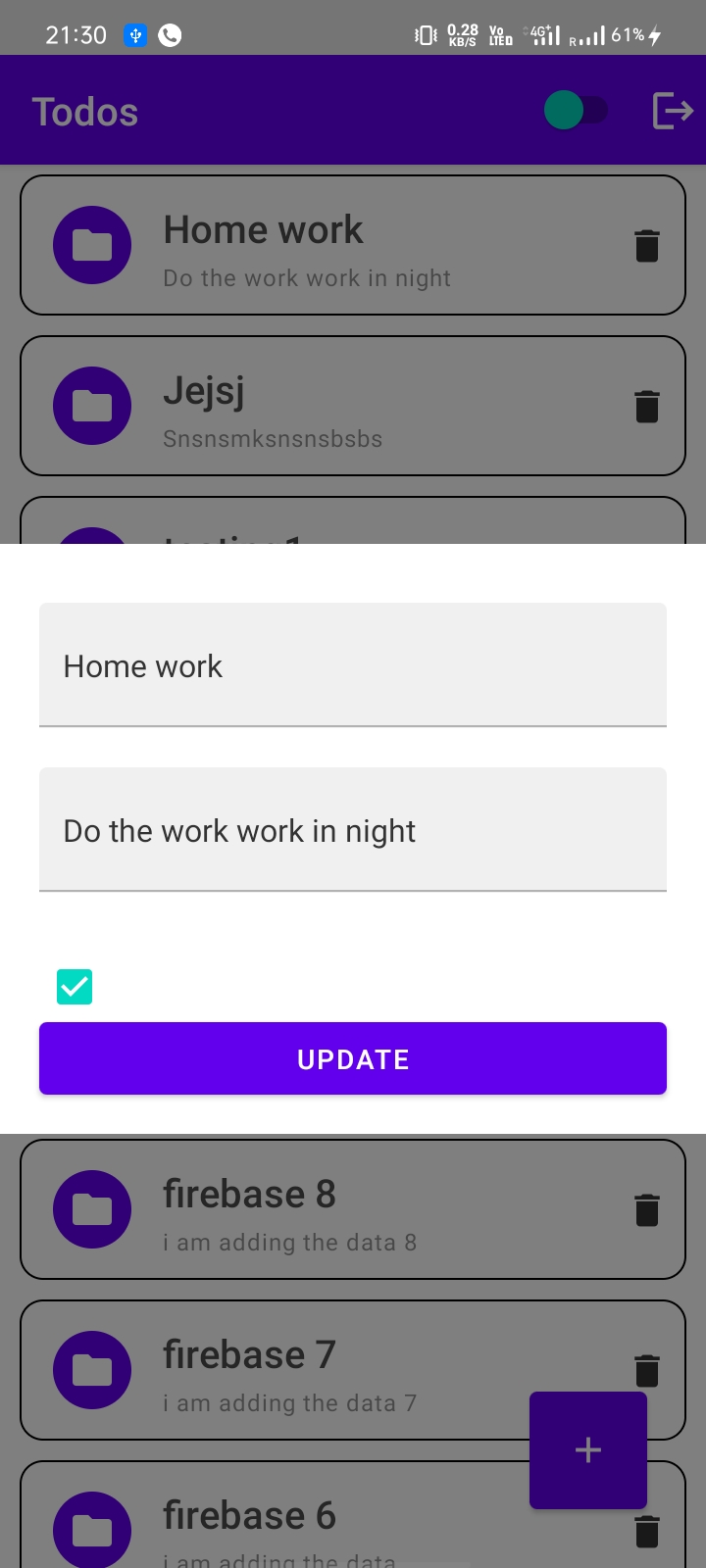 Github Vikrant 1task Application Task App Using React Native And Firebase