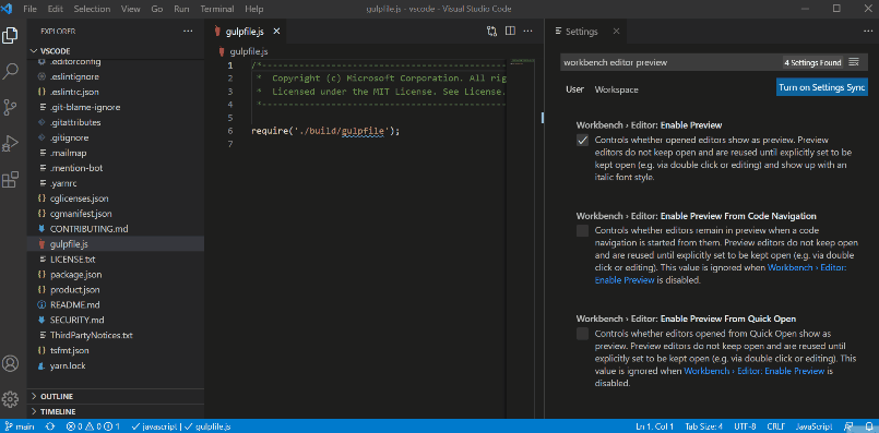 enablePreviewFromQuickOpen not working as expected—Quick Open files ...