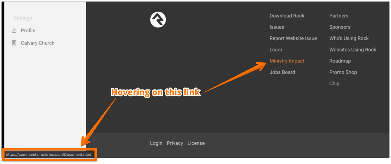 Ministry Impact Footer Link Incorrect · Issue 63 · Sparkdevnetwork Rockwebsites · Github