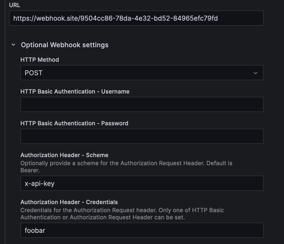 Grafana Alerting - Authorization Header - Scheme" isn't working · Issue #68998 · grafana/grafana ...