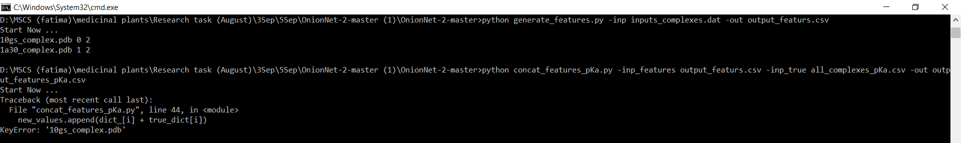 Error in generating features file · Issue #3 · zchwang/OnionNet-2 · GitHub