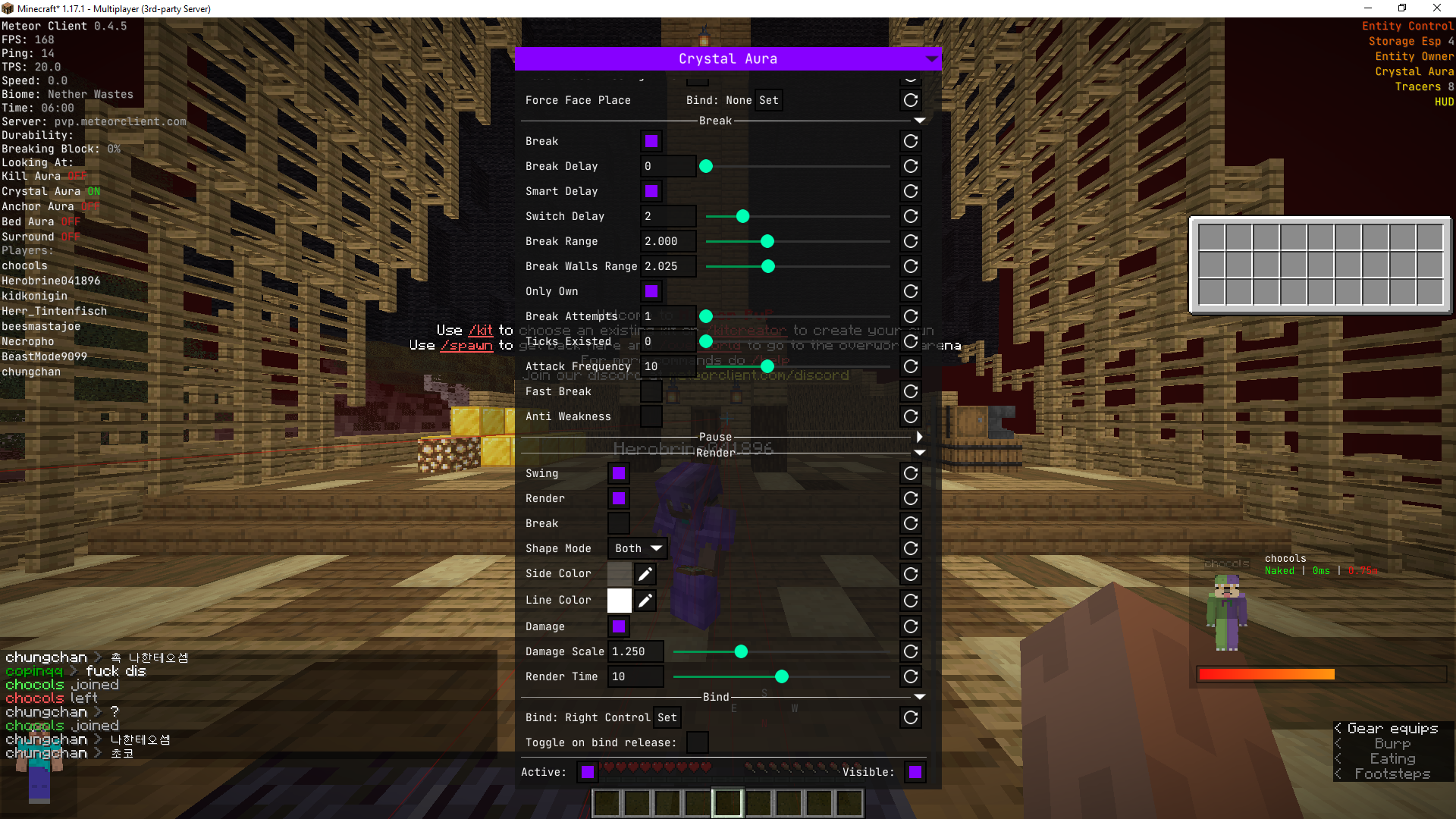 fps drops with crystal arua · Issue #1346 · MeteorDevelopment/meteor-client · GitHub