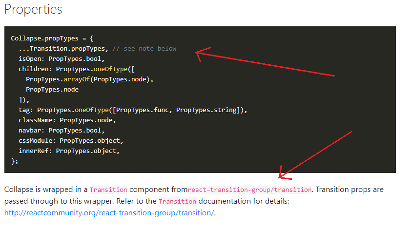 Question How To Use Transition With Collapse Component · Issue 921 · Reactstrap Reactstrap