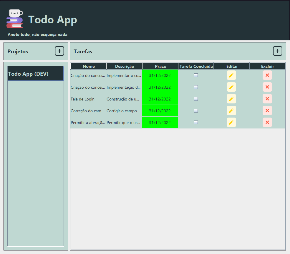 GitHub - TheeCronos/Project-Capgemini-TodoApp: Todo App, é um projeto desenvolvido a partir do ...
