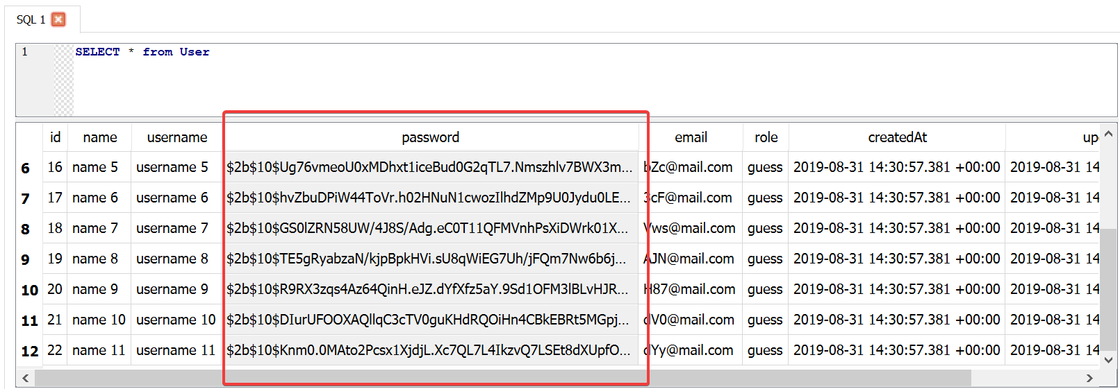 Hook beforeBulkCreate with Bcrypt: Don't change the password with a hash · Issue #11353 ...