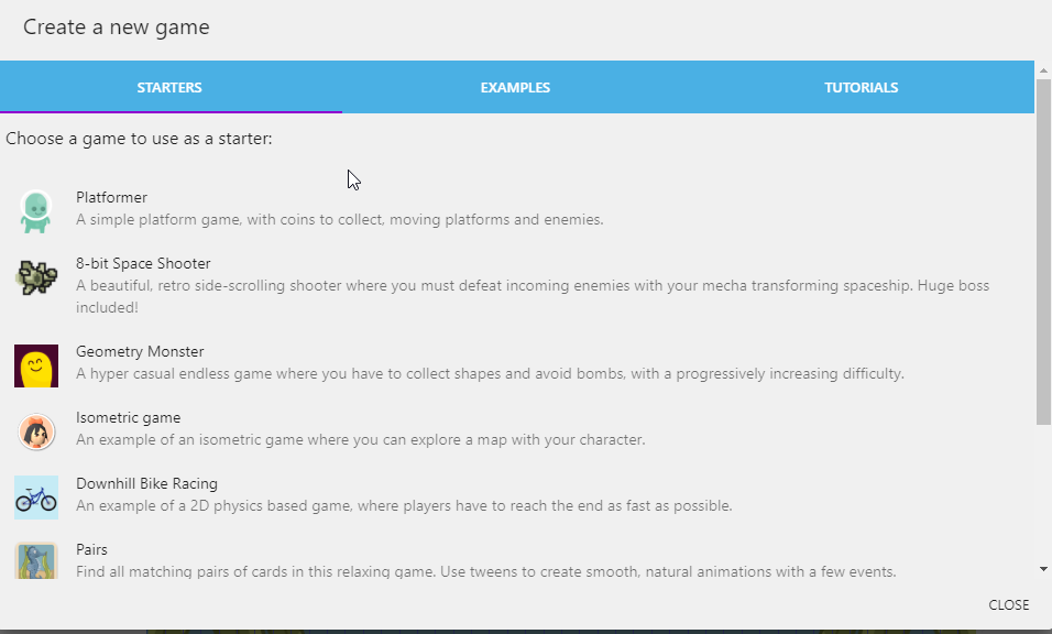 Create a new game dialog: important configuration is offscreen · Issue #1503 · 4ian/GDevelop ...