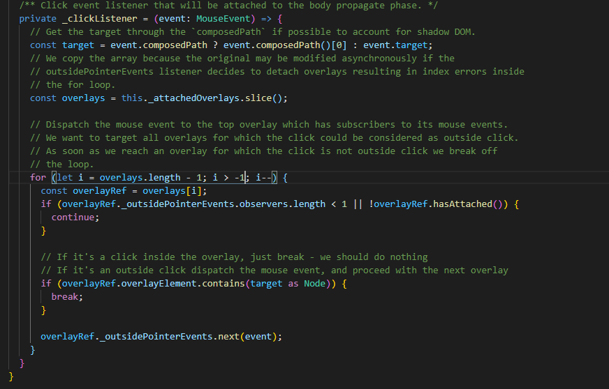 feat(CdkOverlay): bring it back excludeFromOutsideClick · Issue #21521 ...
