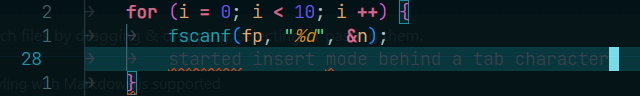 text is grayed out when starting insert mode behind a tab character · Issue #895 · vscode-neovim ...