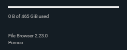 Filebrowser docker always show 0KB used from total available storage · Issue #2557 · filebrowser ...