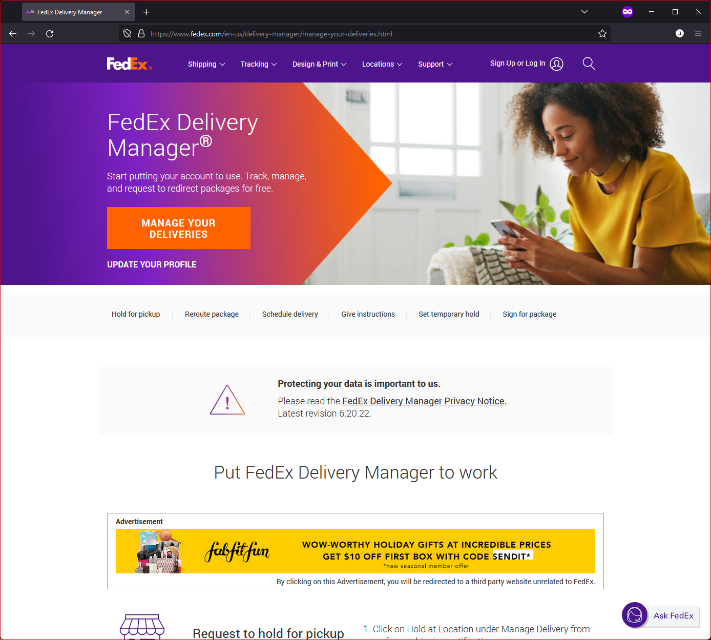 fedex.com: ads · Issue #15412 · uBlockOrigin/uAssets · GitHub