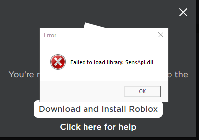 SensAPI.dll Failed to load · Issue #234 · pizzaboxer/bloxstrap · GitHub