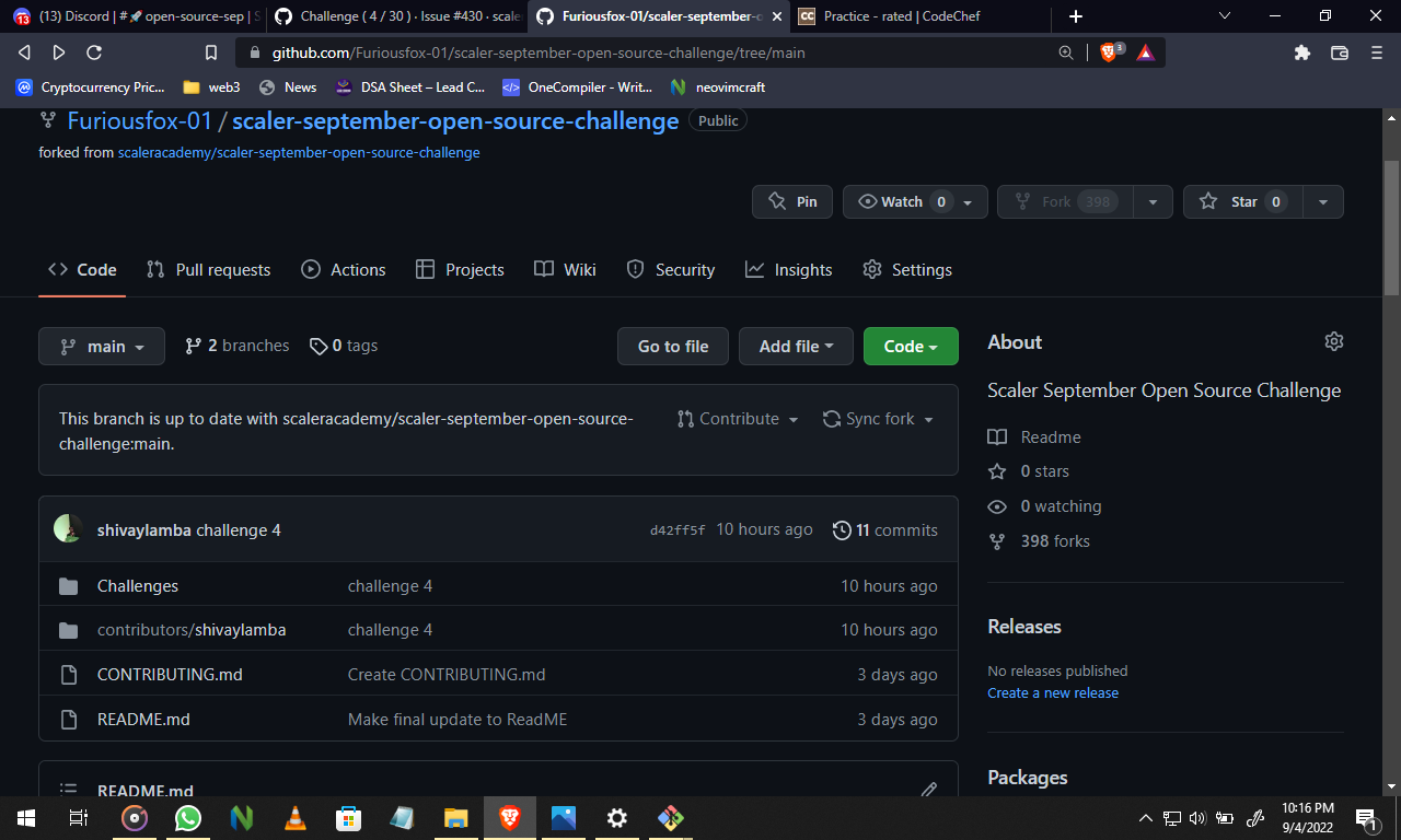 Challenge ( 7 / 30 ) · Issue #430 · scaleracademy/scaler-september-open-source-challenge-2022 ...