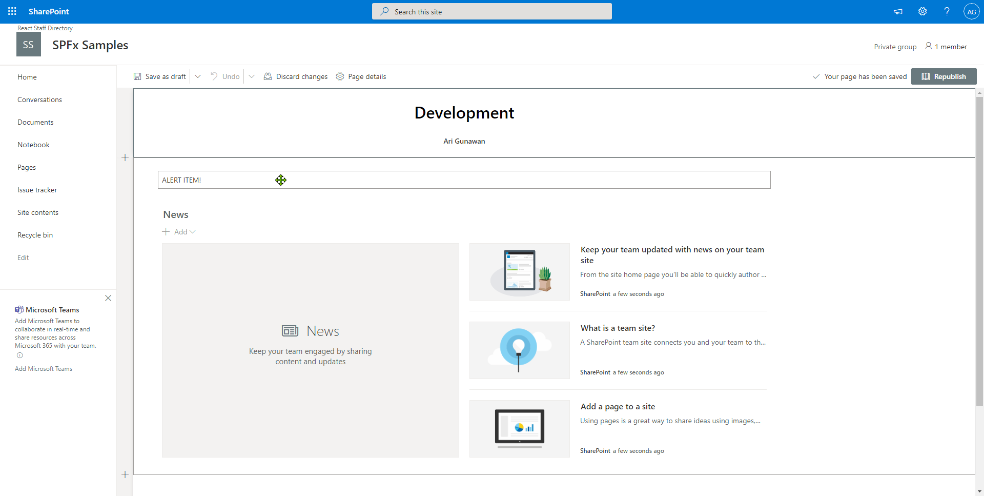 react-content-query-webpart: Fluent UI CSS Icons not working when News webpart also present on ...