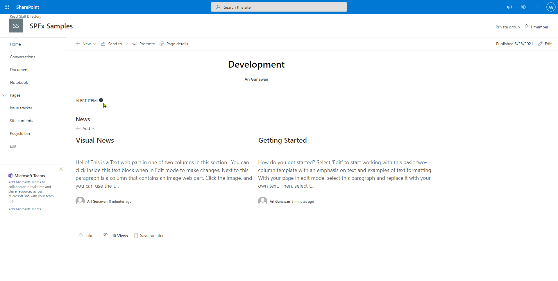 react-content-query-webpart: Fluent UI CSS Icons not working when News webpart also present on ...