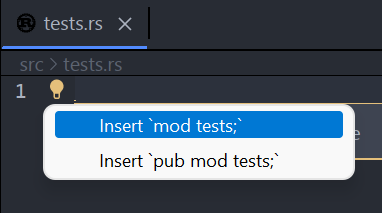 Feature request: register new Rust files in mod · Issue #1233 · lapce/lapce · GitHub