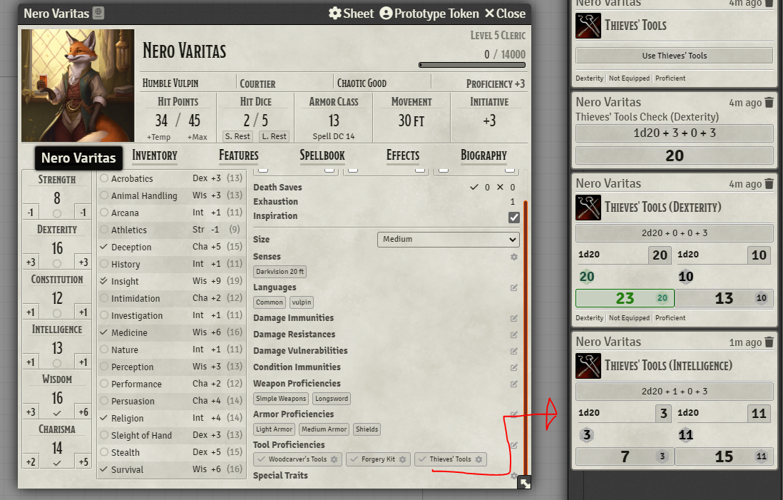 [BUG] Tool items dont use ability modifier V11 · Issue #227 · MangoFVTT/fvtt-ready-set-roll-5e ...