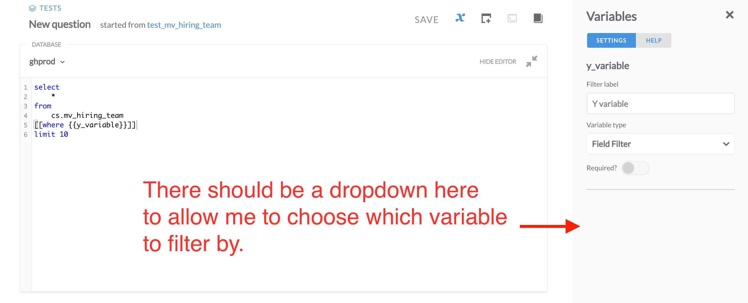 Field filter options not available · Issue #6169 · metabase/metabase · GitHub