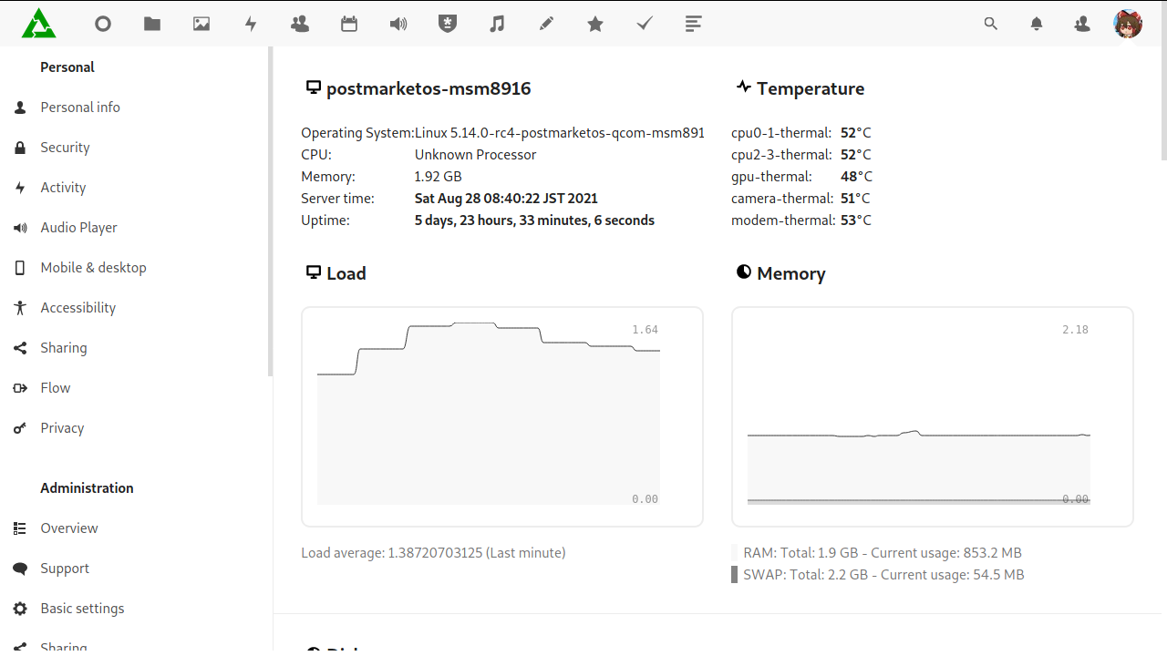 Temperature Monitor · Issue #326 · nextcloud/serverinfo · GitHub