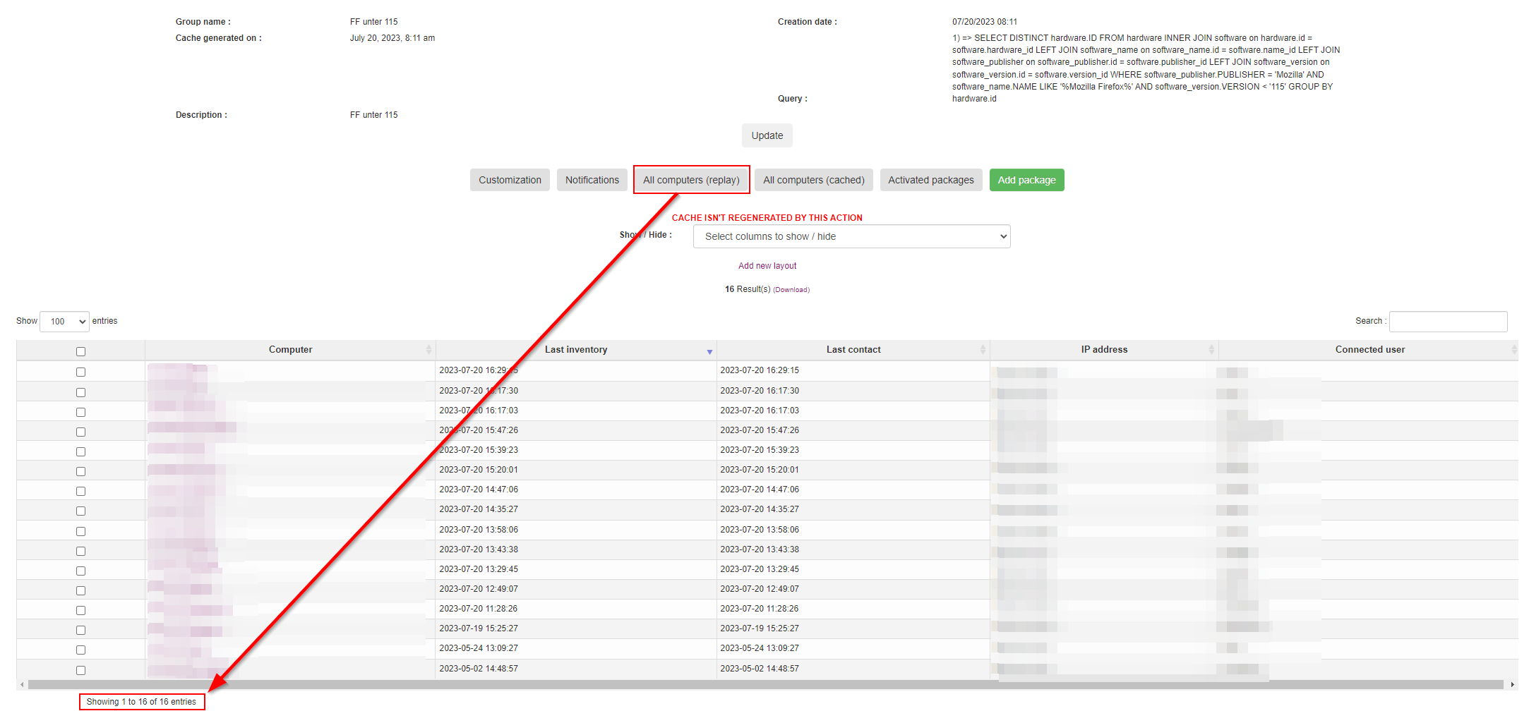 [BUG] Dynamic group is no longer filled (2.12.0 with https://github.com/OCSInventory-NG ...
