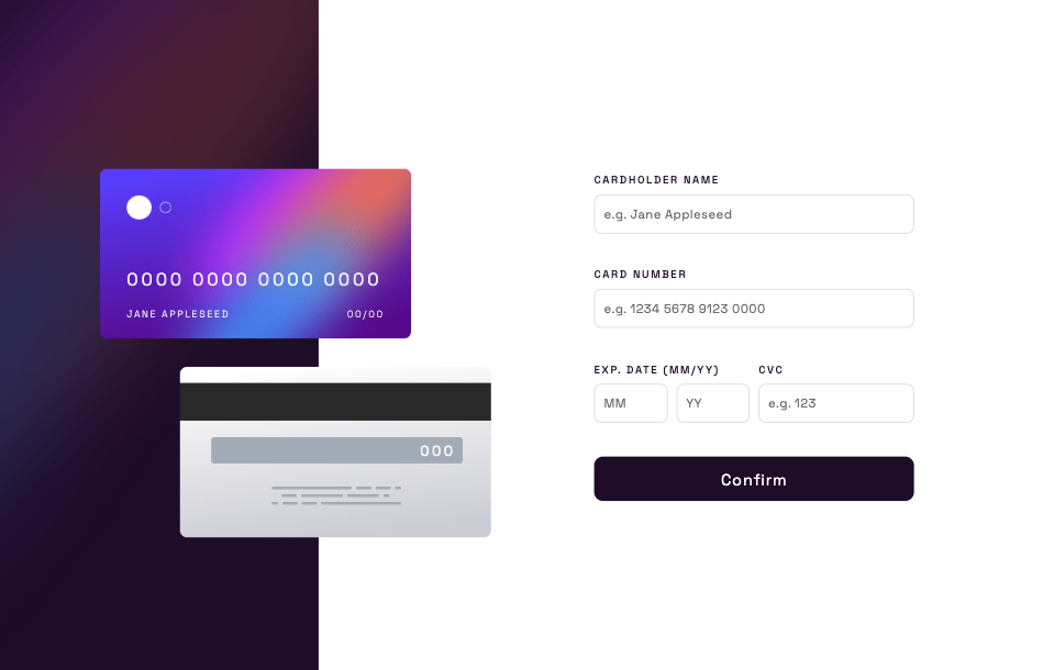GitHub - Kev-Jung/interactive-card-form: Interactive Card Details Form