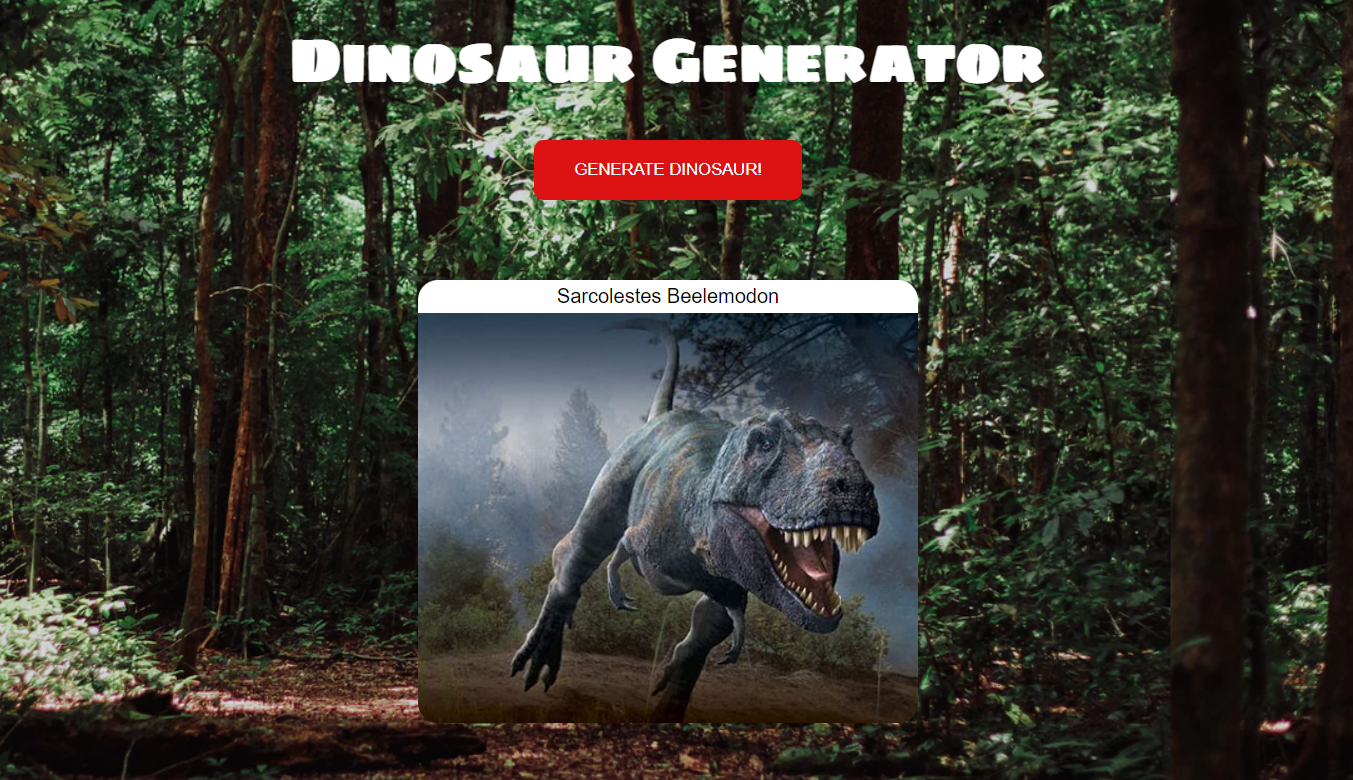GitHub - MicaelaPerez02/dino-generator: practice of node js, using api ...
