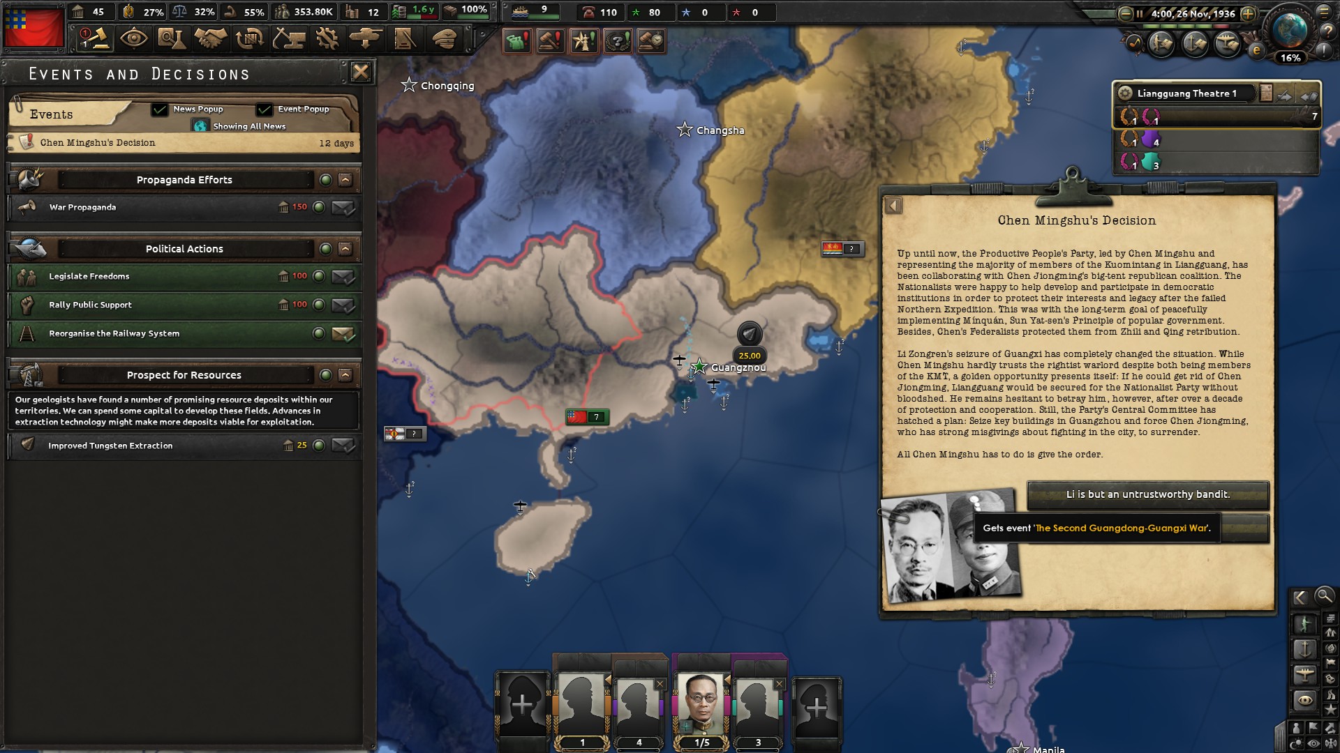 GXC - Missing Decisions to Raise Merchant Corps and Peasant Militia Divisions · Issue #20032 ...