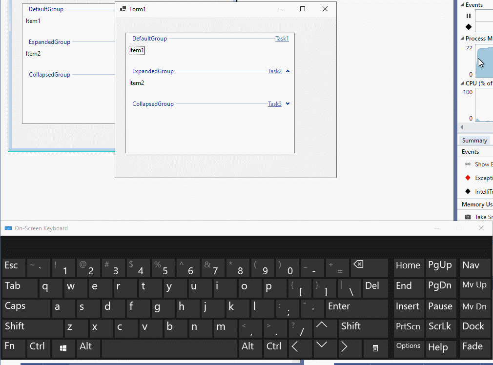ListView will fire the GroupCollapsedStateChanged when focus is on the ListViewItem and user ...