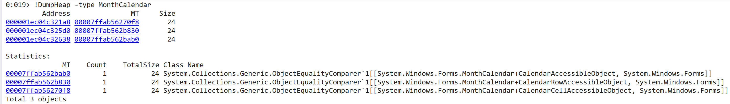 Monthcalendar Accessible Objects Are Leaking In Memory · Issue 6852 · Dotnet Winforms · Github