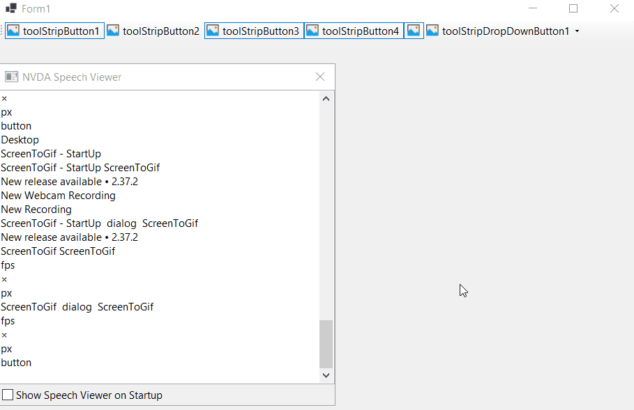 Screen readers do not announce checked state of ToolStripButton · Issue #8961 · dotnet/winforms ...