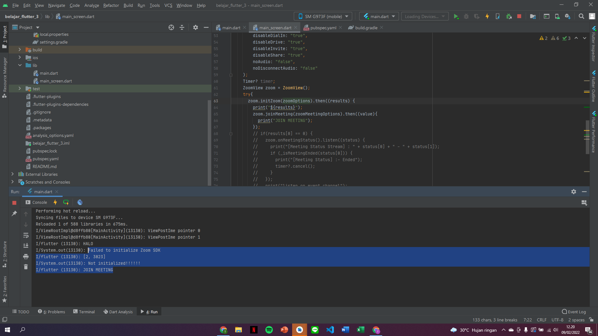 Failed to initialize zoom sdk · Issue #61 · ark-brighthustle/flutter_zoom_sdk · GitHub