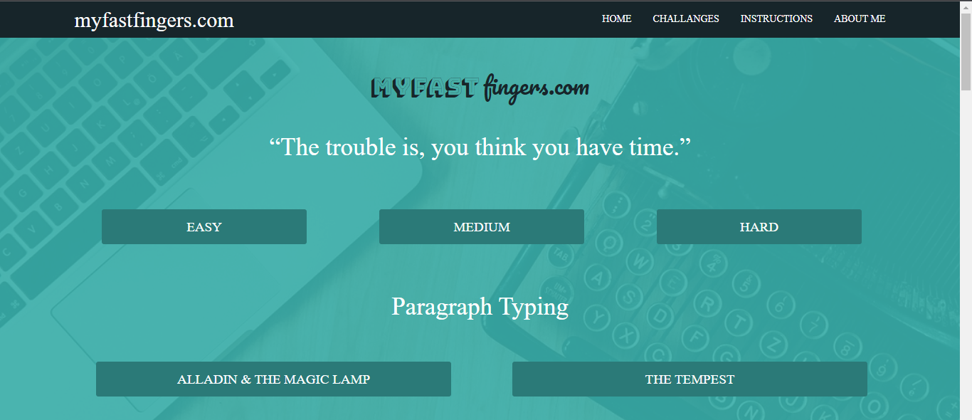 GitHub - bhagat121/Online_Typing_Website: online typing website using ...