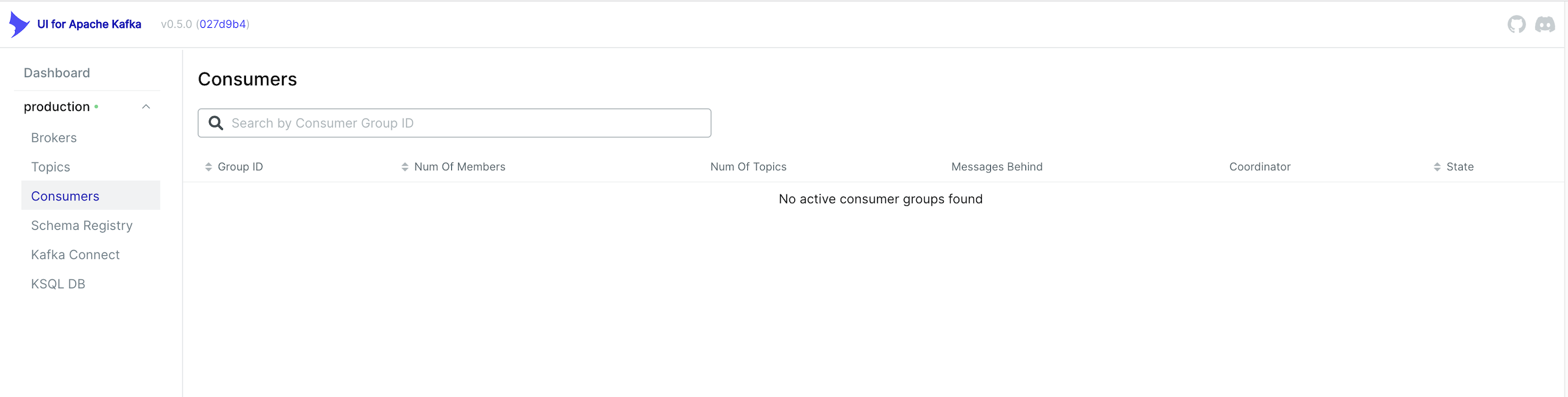 Misleading `no Active Consumer Groups Found` Message · Issue 3210 · Provectus Kafka Ui · Github