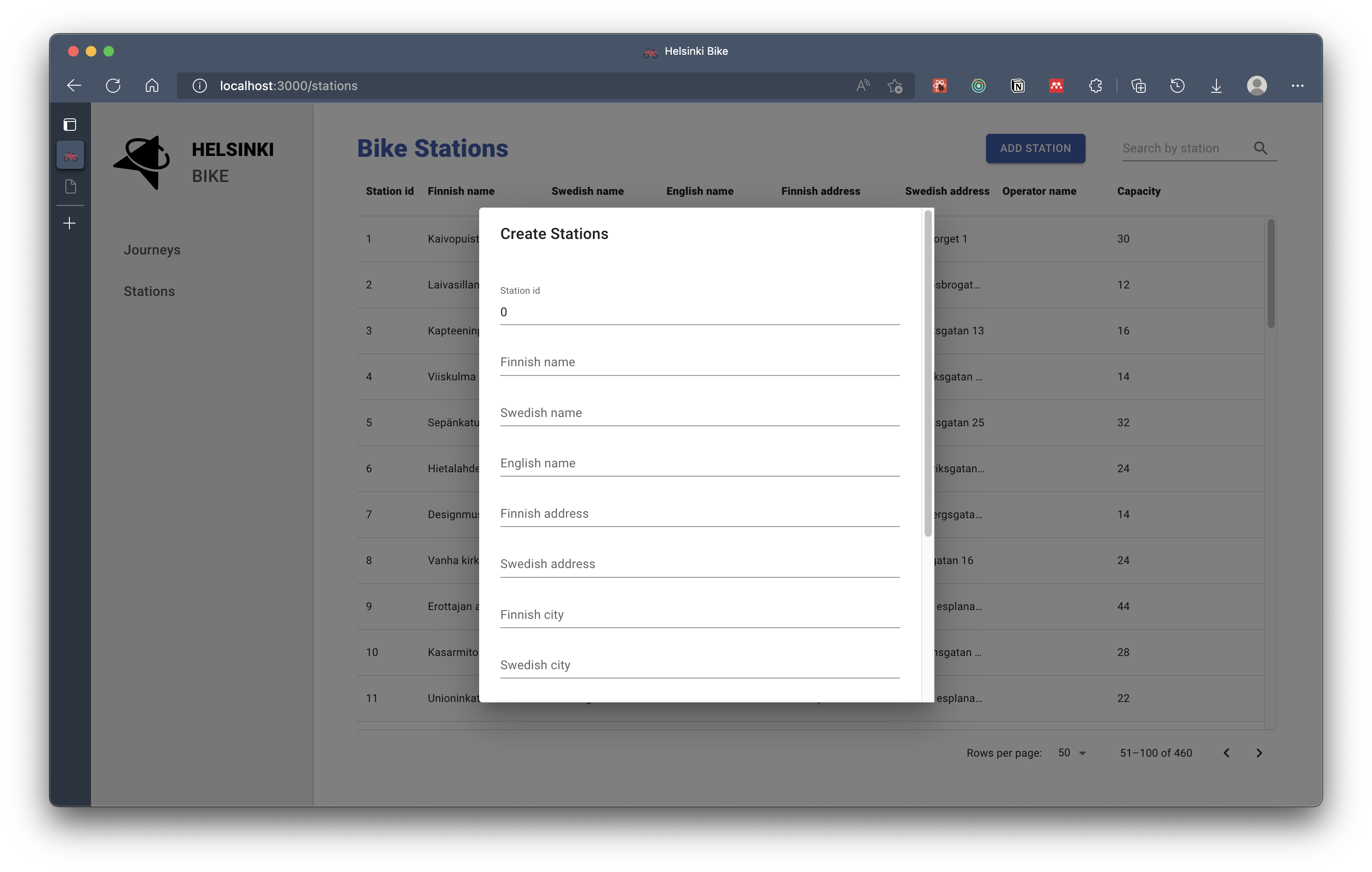 GitHub - nguyenfamj/helsinki-city-bike: Web application for viewing ...