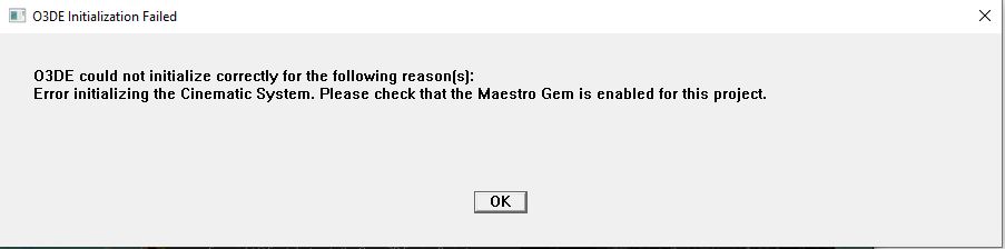 Minimal gem template fails to launch · Issue #2129 · o3de/o3de · GitHub