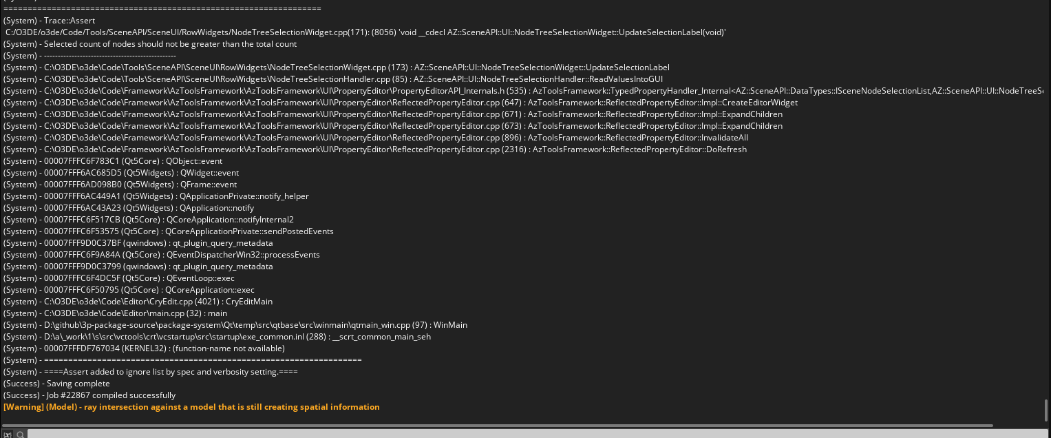 Assert is being printed in console after adding element to Skeleton LOD modifier in FBX Settings ...