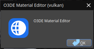 Material Editor: Help > About window does not display any significant ...