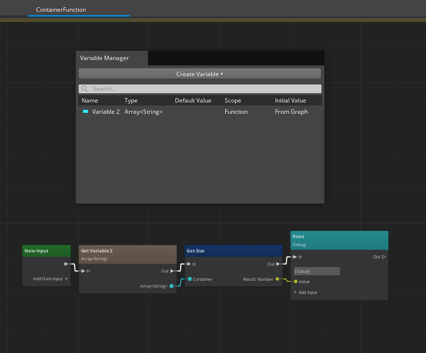 Script Canvas Functions that contain a Container Variable crash the Editor when executed · Issue ...
