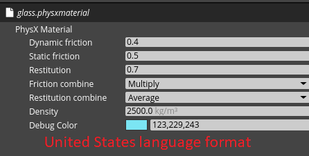 Setting language format to language which has a comma punctuation sign ...