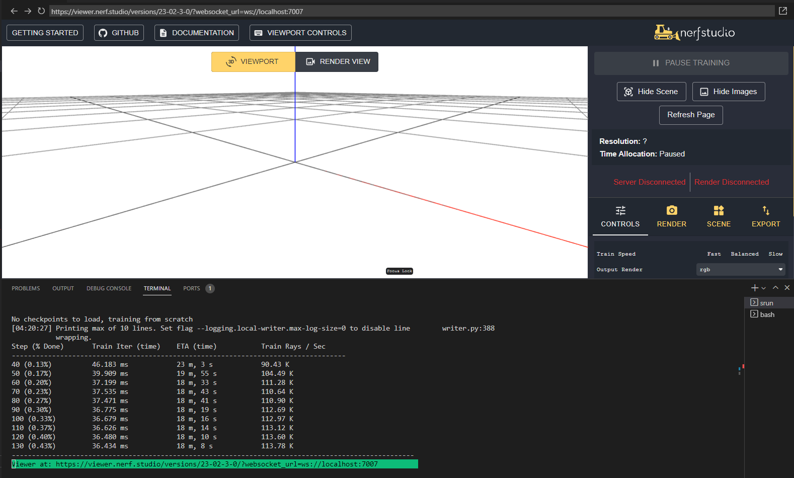 About auto tunnel establishing · Issue #1451 · nerfstudio-project/nerfstudio · GitHub