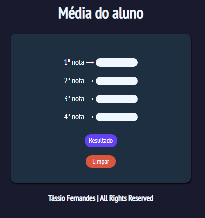 GitHub - 26Tassiofernandes/Media-do-aluno: Um programa que calcula a média do aluno e mostra ...