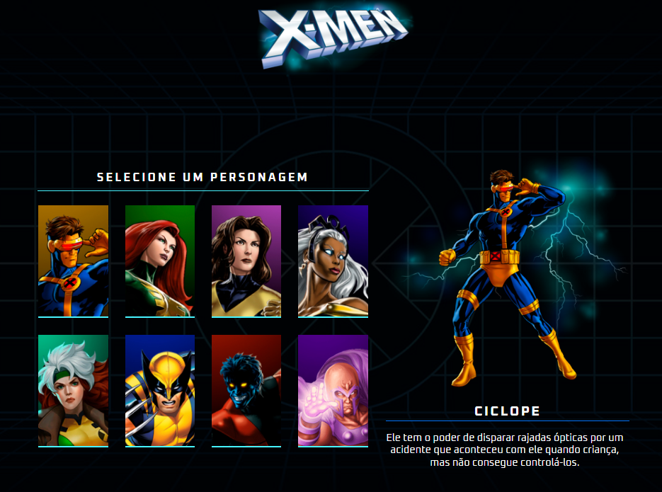 GitHub - 26Tassiofernandes/projeto-x-men: Projeto desenvolvido na semana do zero ao programador ...