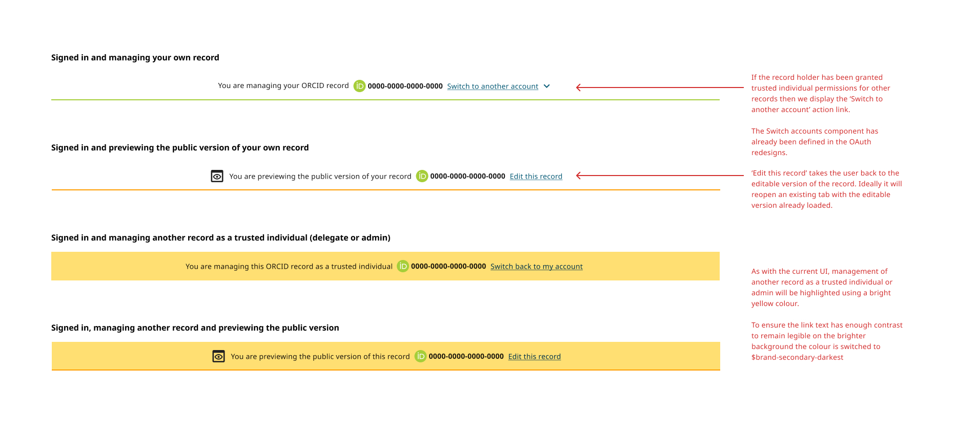 'Manage' and 'Preview' stripes don't cover *all* possible combinations · Issue #863 · ORCID ...