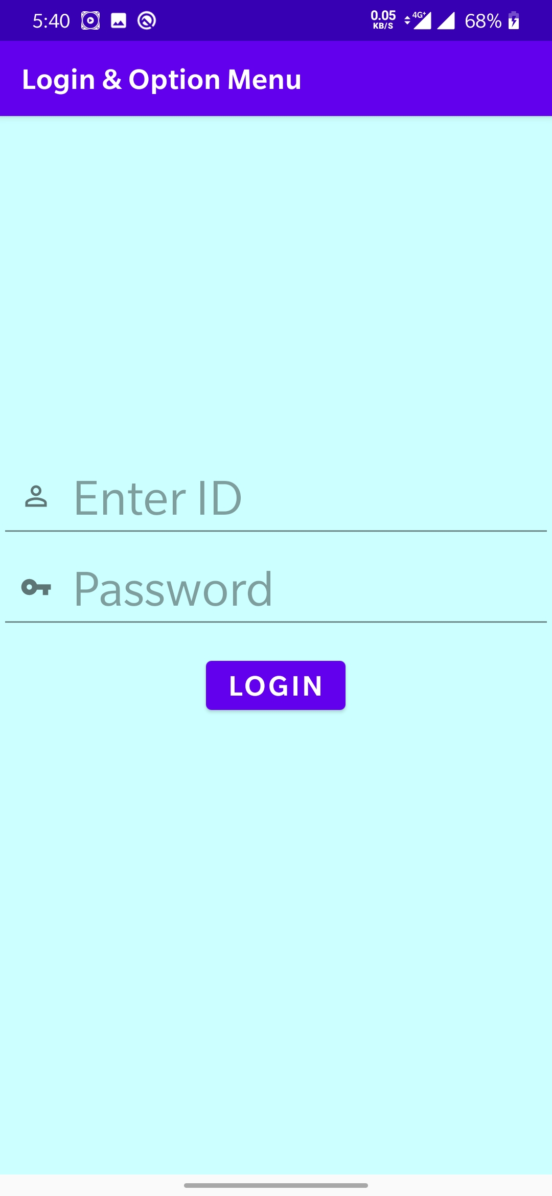 GitHub - SahilKhambe/Login-Page-and-Option-Menu