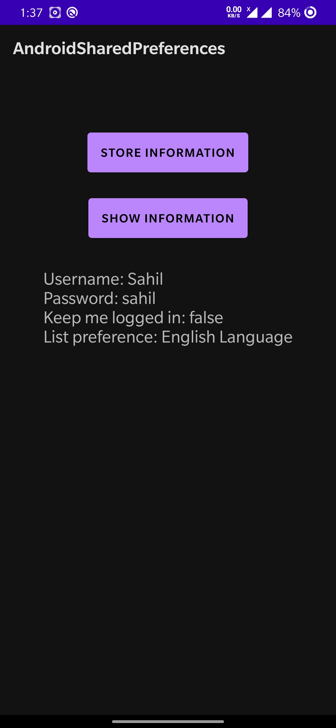 GitHub - SahilKhambe/android-shared-preferences: we can store user information such as username ...
