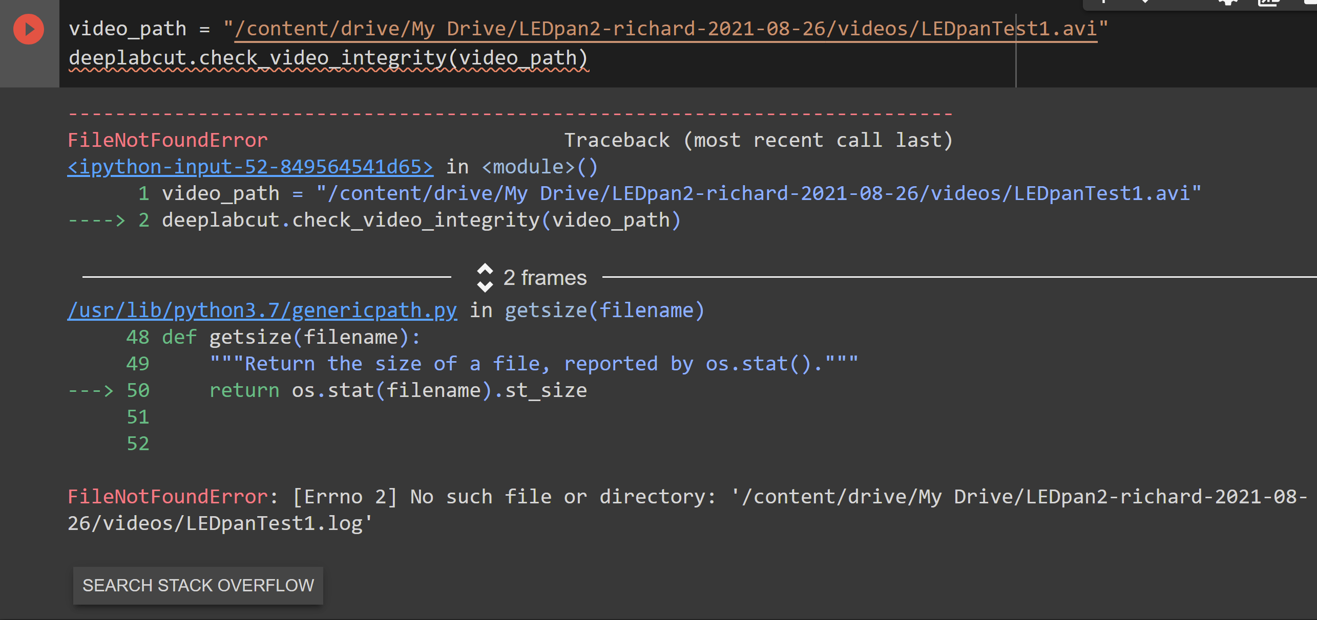 Analyze_videos() creates no output after retraining [colab] · Issue ...