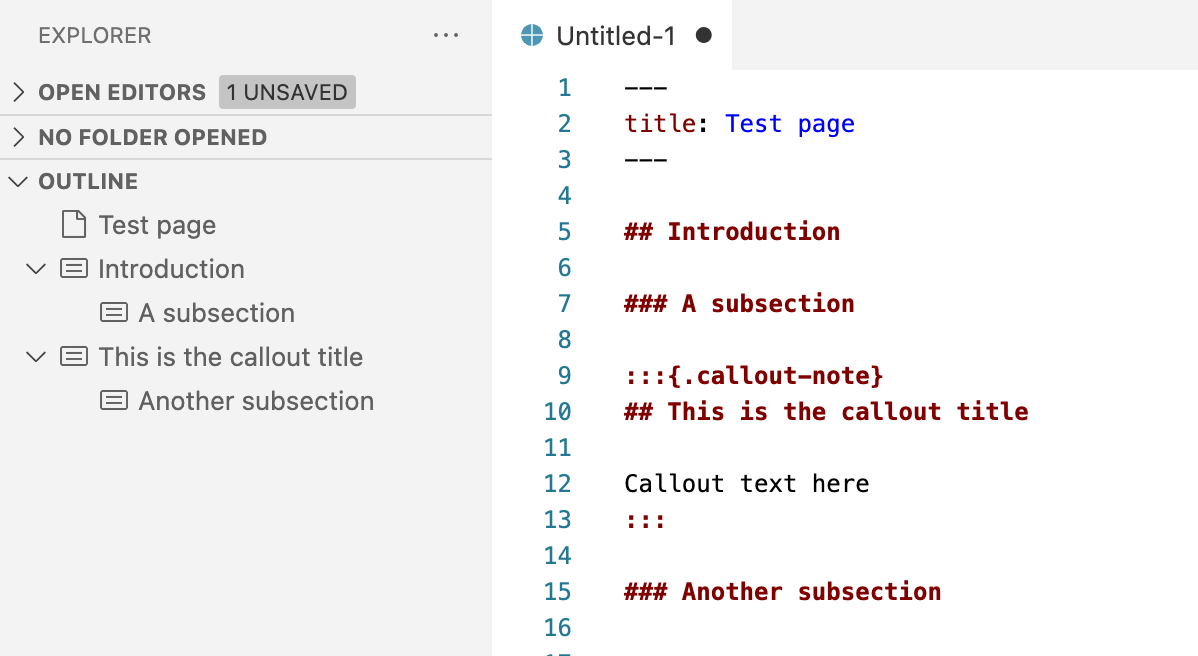 VS Code outline panel gets confused by callout titles · Issue #716 ...