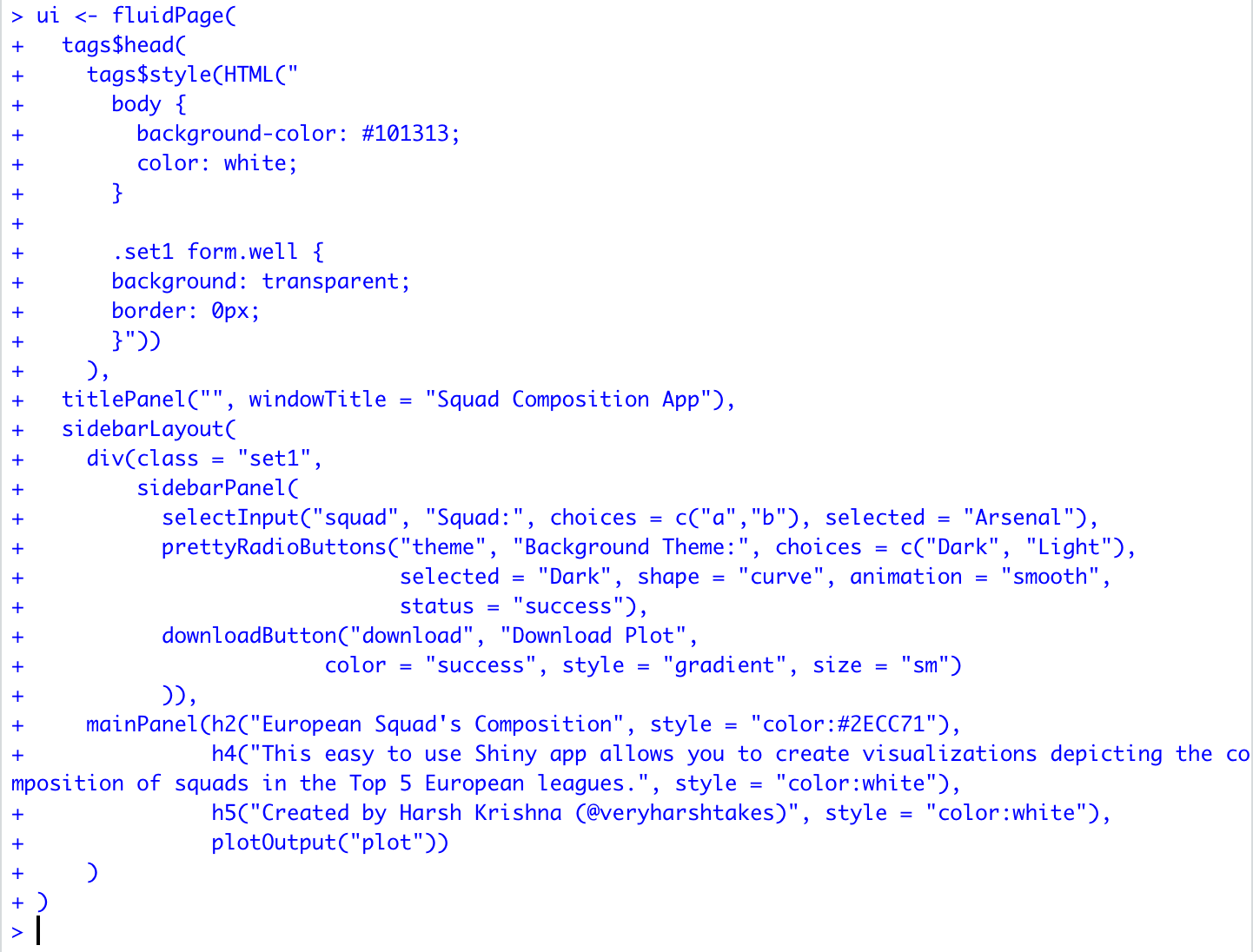 Inline CSS within UI doesn't run in Rstudio Console completely · Issue #3691 · rstudio/shiny ...
