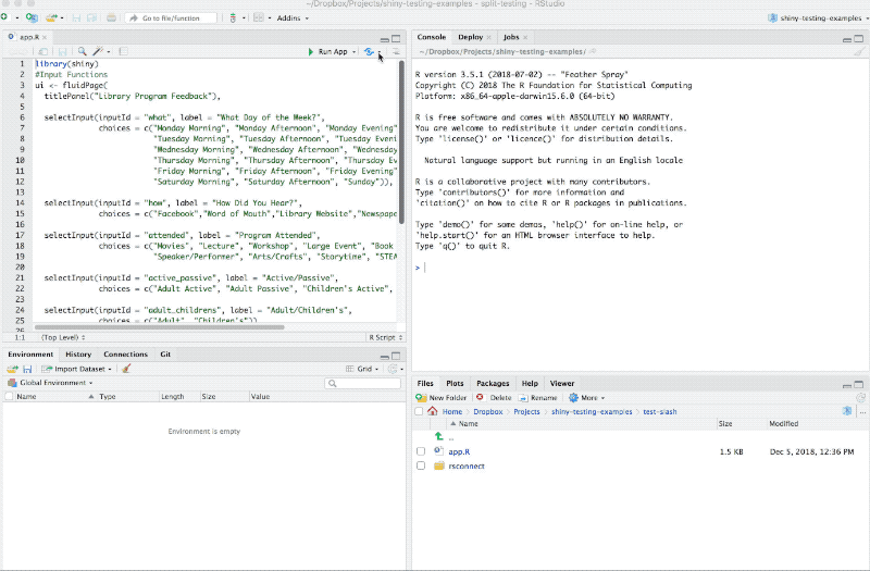 In deployment dropdown menu, Clear List doesn't work · Issue #3998 · rstudio/rstudio · GitHub