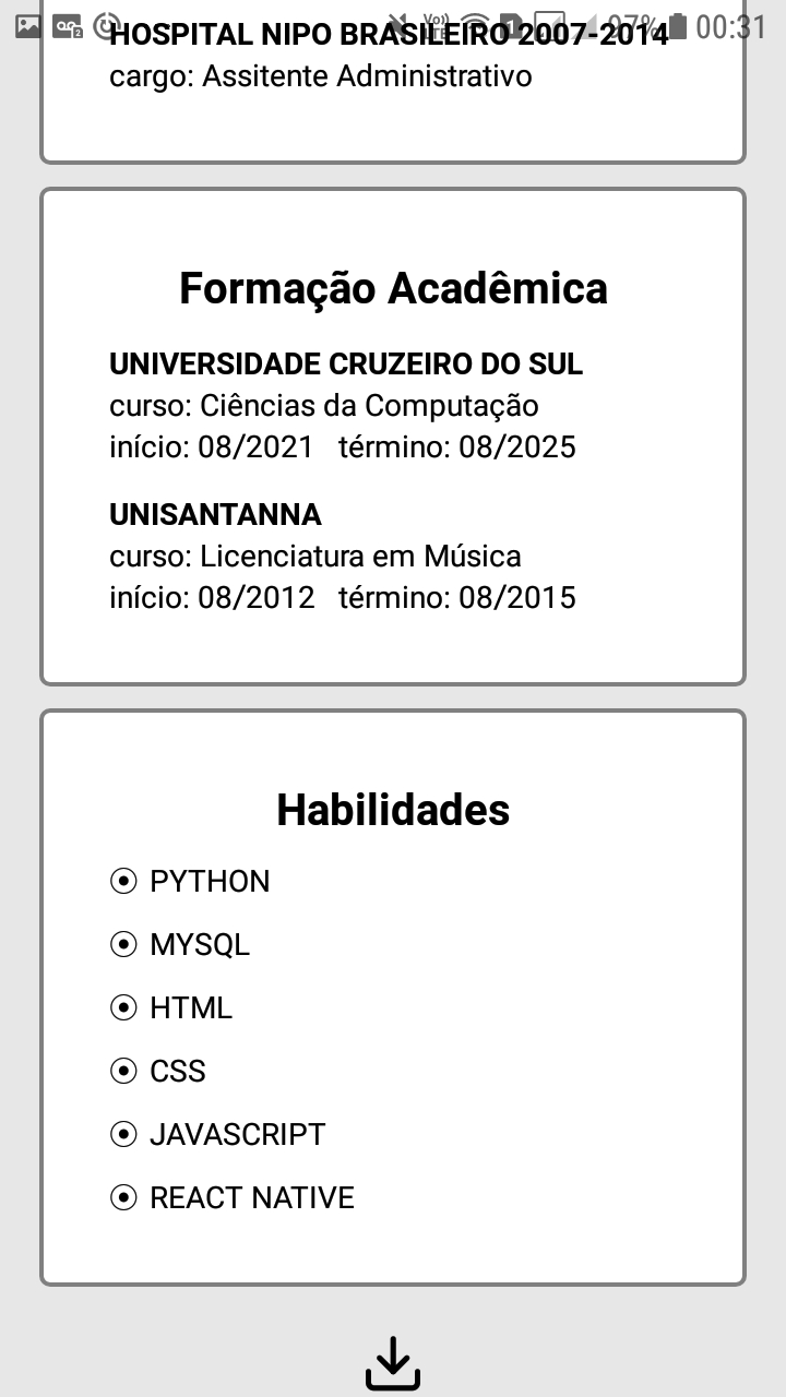 GitHub - mjkaraujo/appCurriculo_com_ReactNative