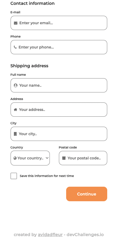 GitHub - fleurcodes/checkout-page: Solution to check-out-page challenge from devchallenges.io